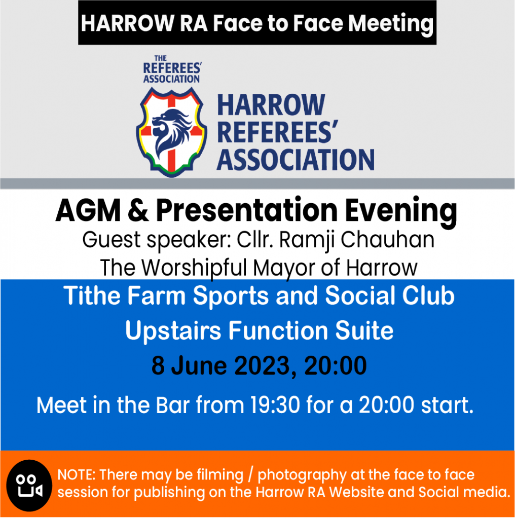 Harrow RA AGM and Presentation Evening 2023 – Harrow RA